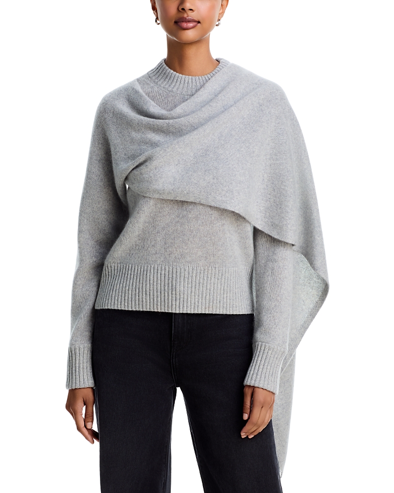 BLOOMINGDALE'S C By Bloomingdale's Cashmere Sweater with Integrated Scarf